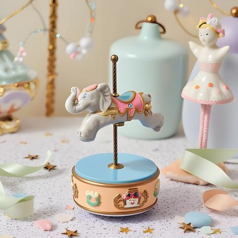 Vintage Elephant Carousel Music Box – Wonder & Revelry